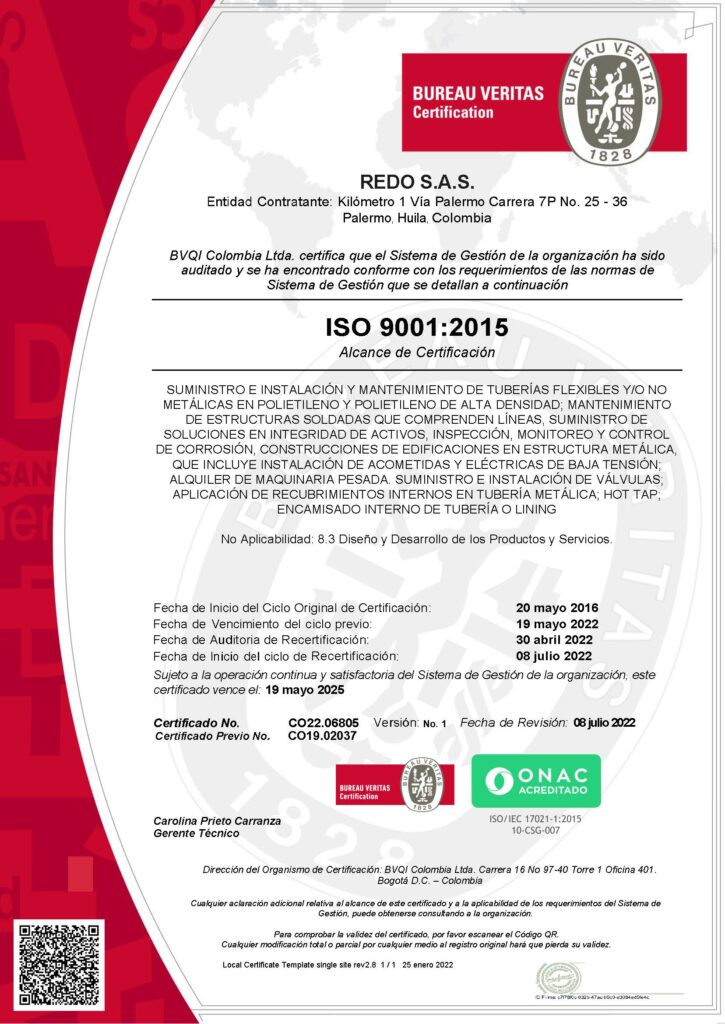 REDO INGENIERÍA – Soluciones limpias para la industria Oil & Gas